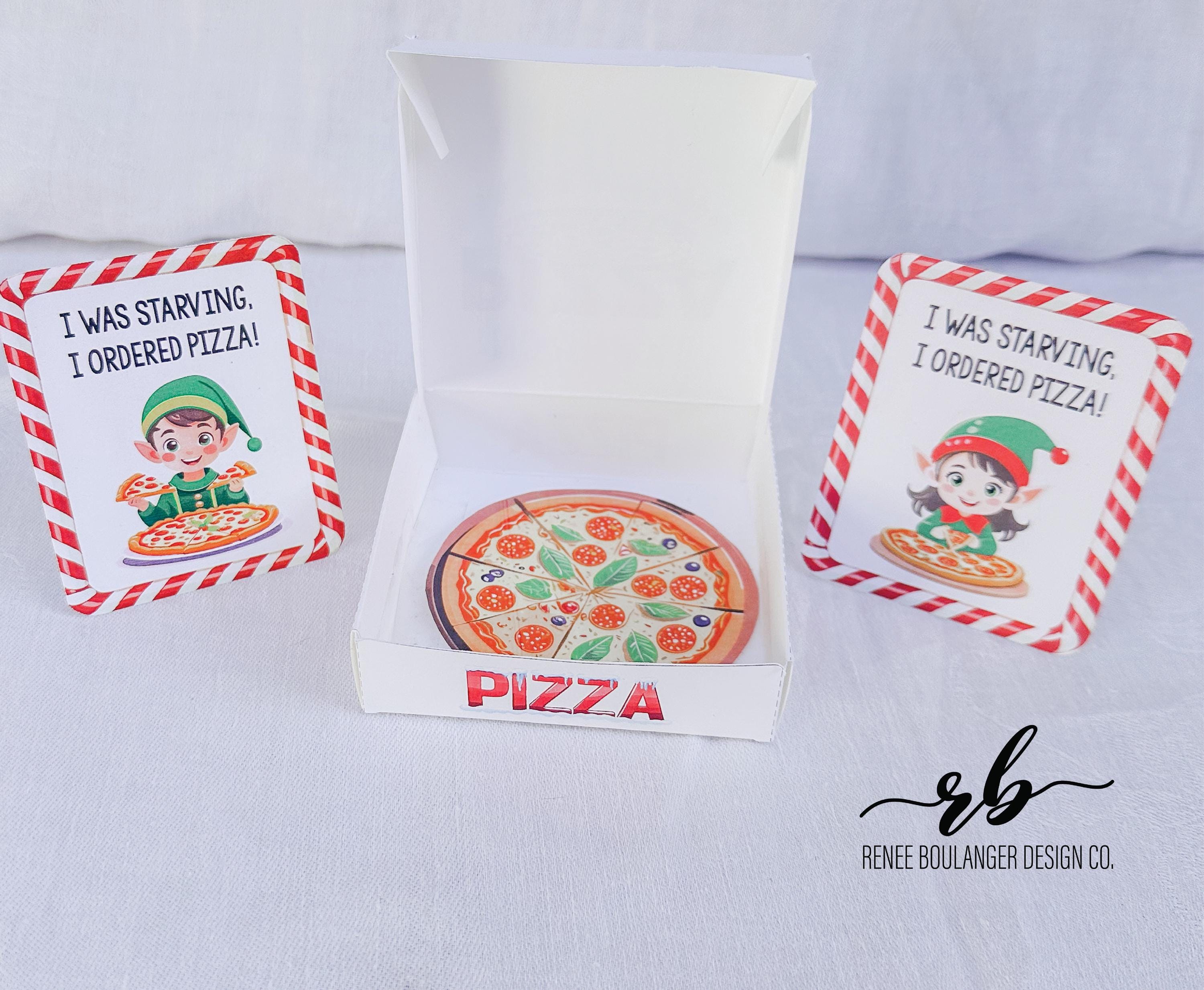 Elf Pizza Night Printable Set | DIY Elf Activity for Kids | Mini Pizza ...