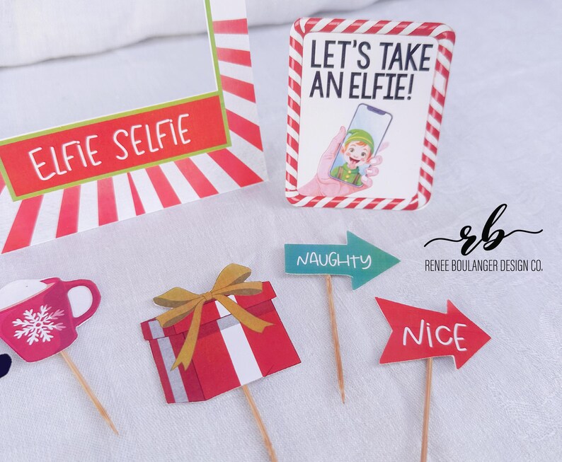 Elfie Selfie Station Printable | Christmas Elf Activity | Elf Photo ...