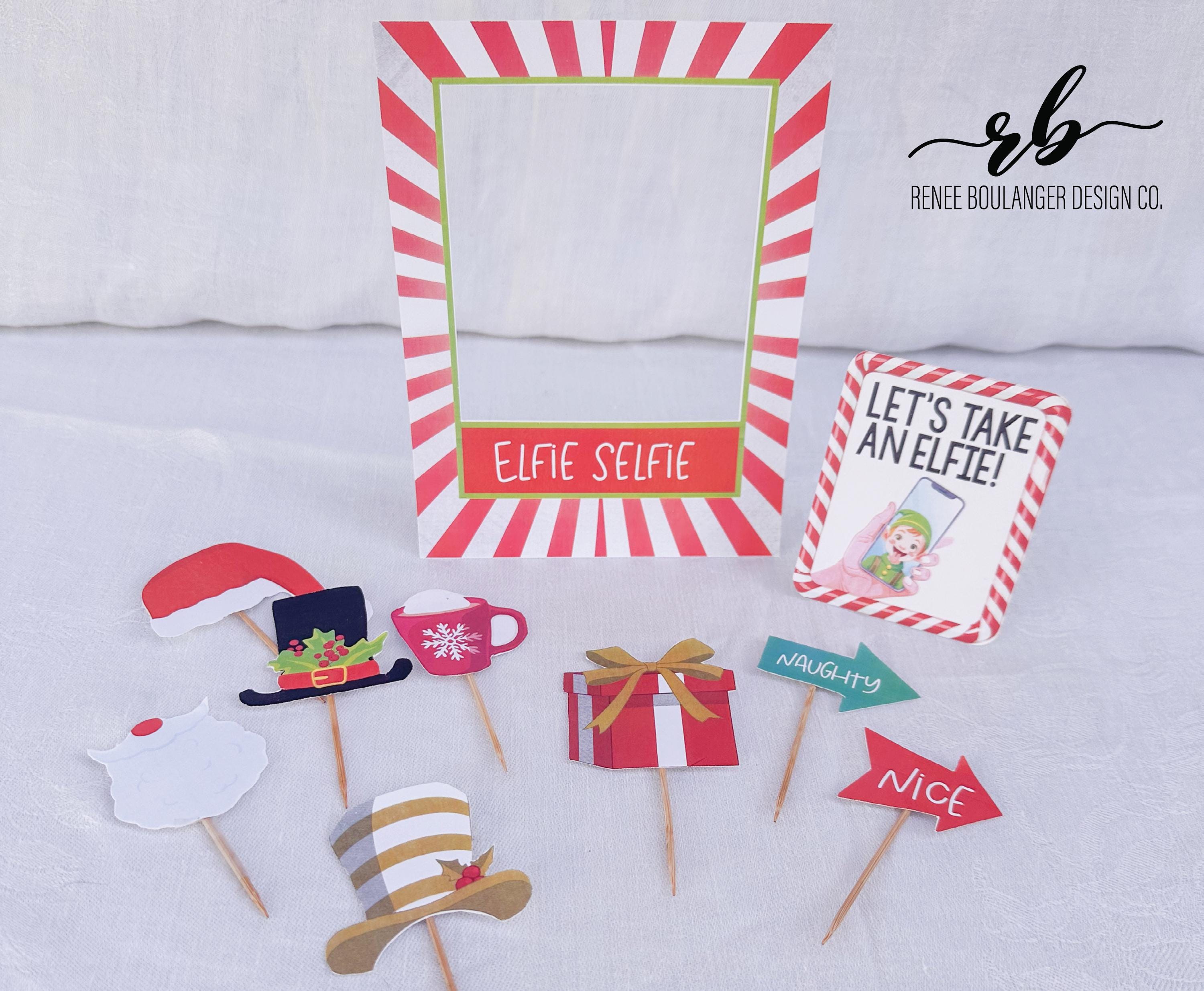 Elfie Selfie Station Printable | Christmas Elf Activity | Elf Photo ...