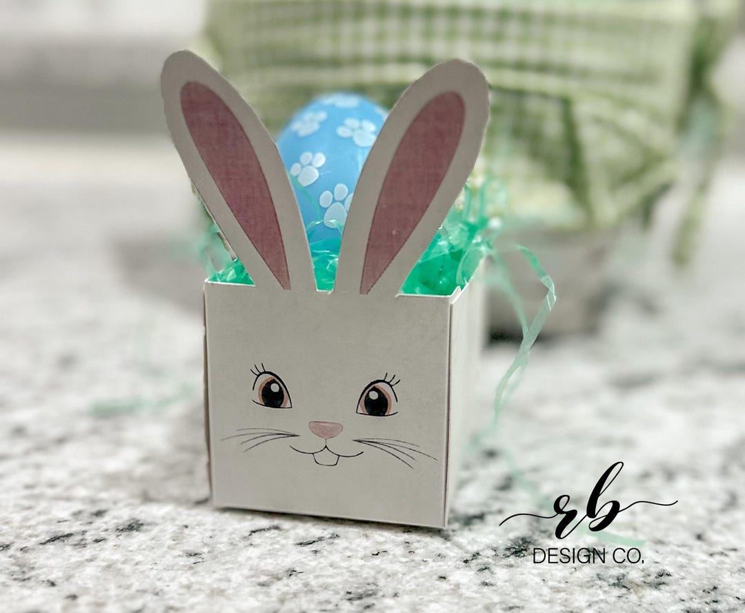 Printable Easter Bunny Basket Template | DIY Easter Basket | Instant ...