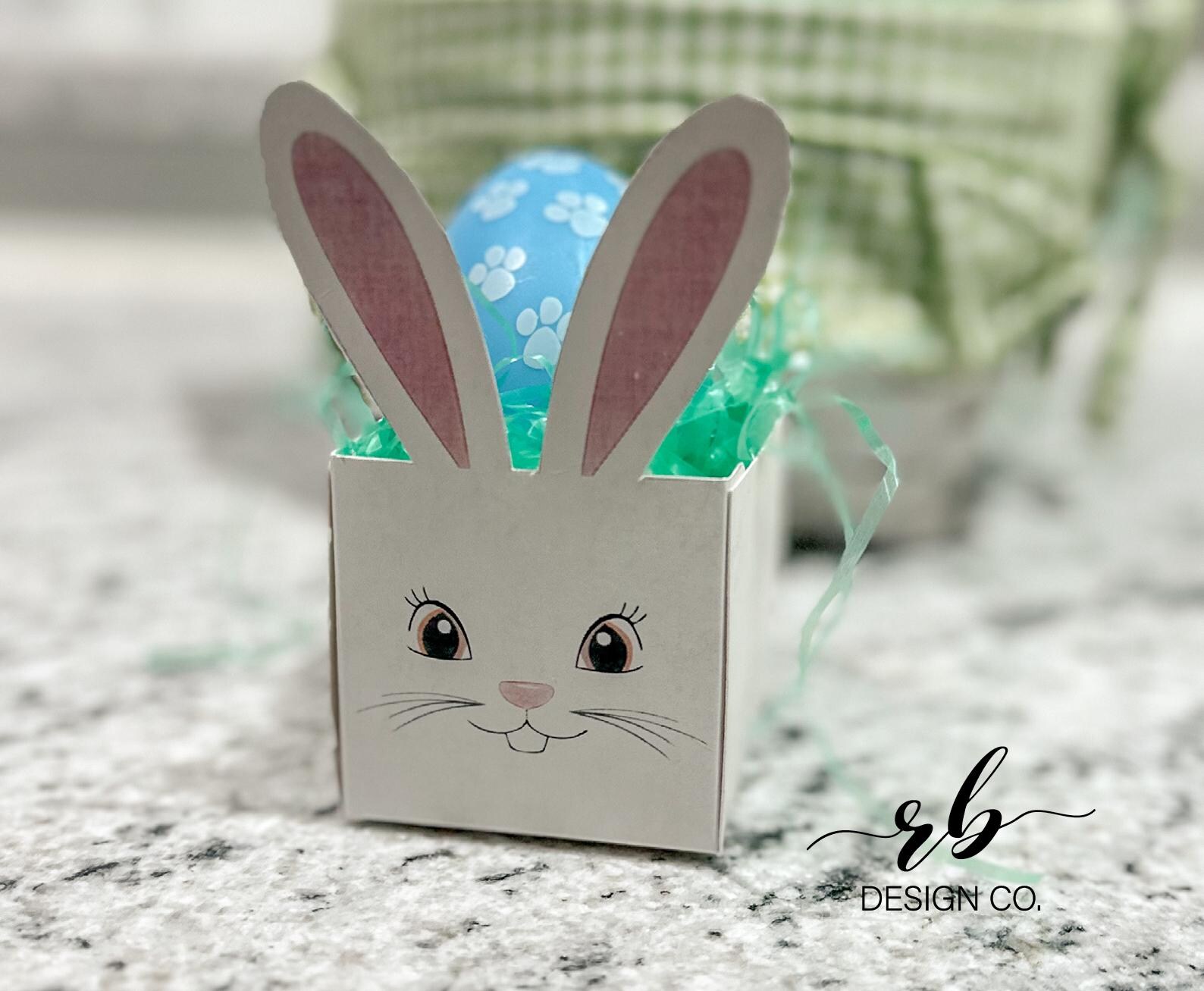 Printable Easter Bunny Basket Template | DIY Easter Basket | Instant ...