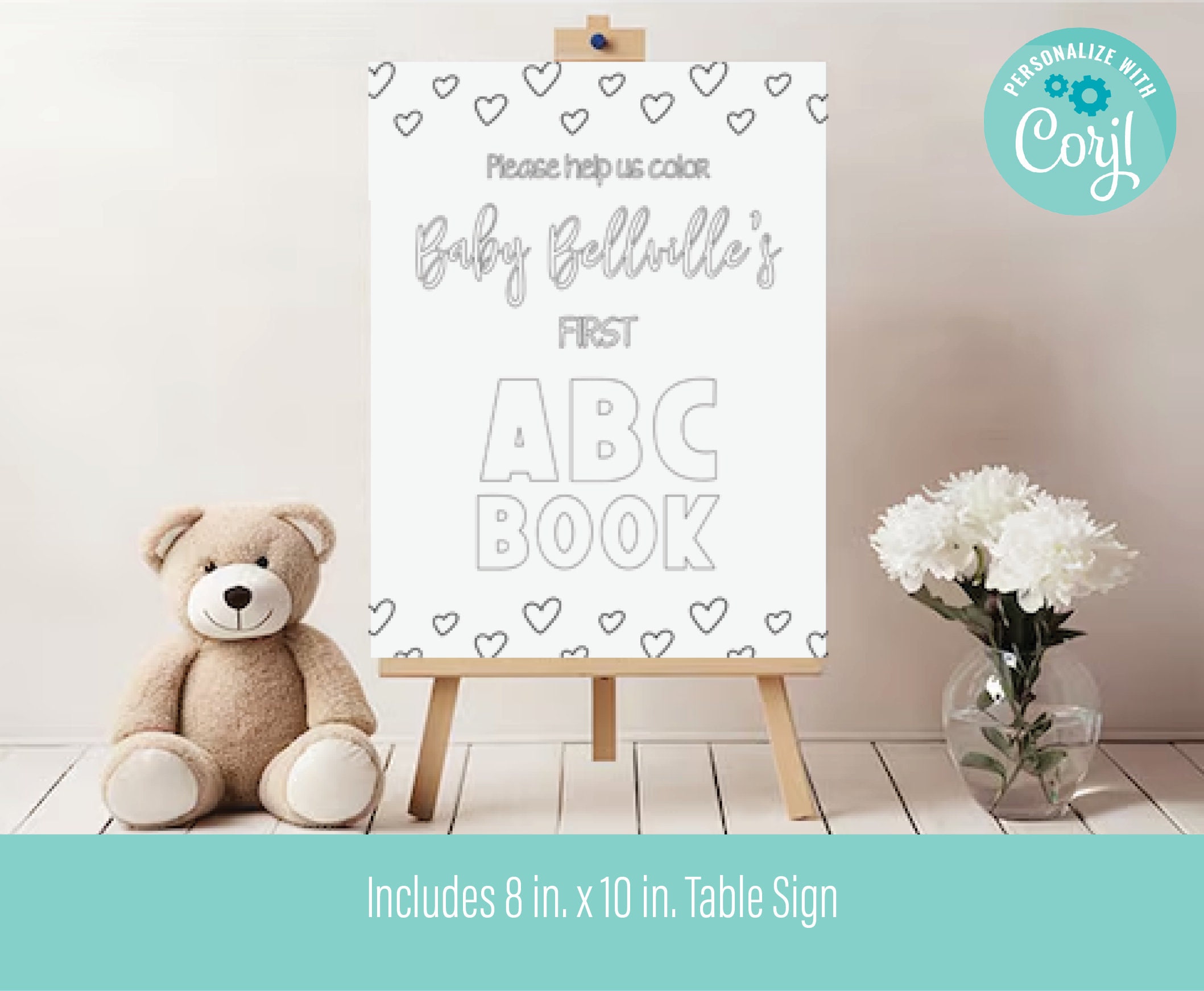 Blank Alphabet Book, Baby's First ABC Book, Baby's First Book, Coloring ...