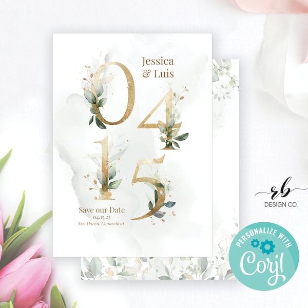 Red and Goil Foil Print Wedding Invitations - Etsy