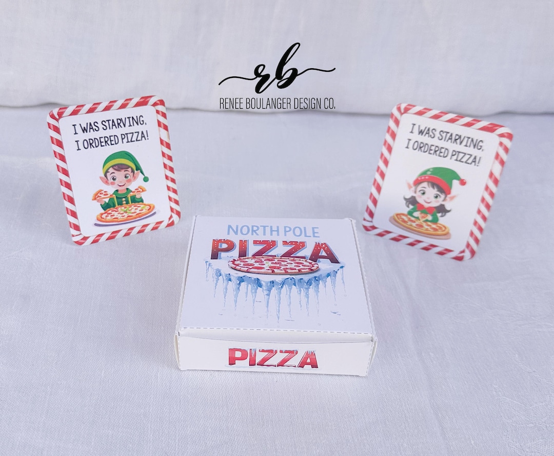 Elf Pizza Night Printable Set | DIY Elf Activity for Kids | Mini Pizza ...