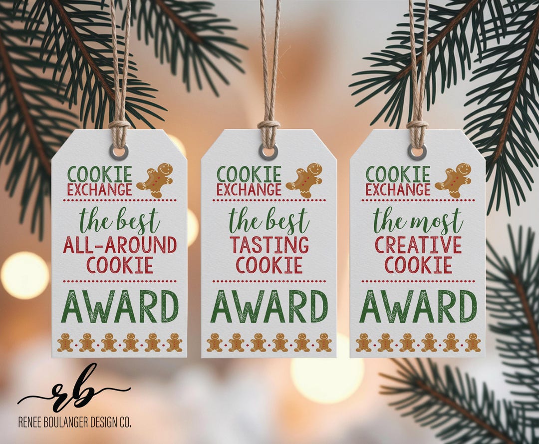Holiday Cookie Exchange Awards & Voting Card | Printable Cookie Contest ...