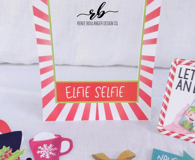 Elfie Selfie Station Printable | Christmas Elf Activity | Elf Photo ...