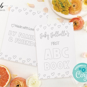 Blank Alphabet Book, Baby's First ABC Book, Baby's First Book, Coloring ...