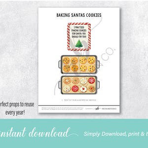 Elf-sized Cookie Props, Printable Elf on the Shelf Baking Cookies ...