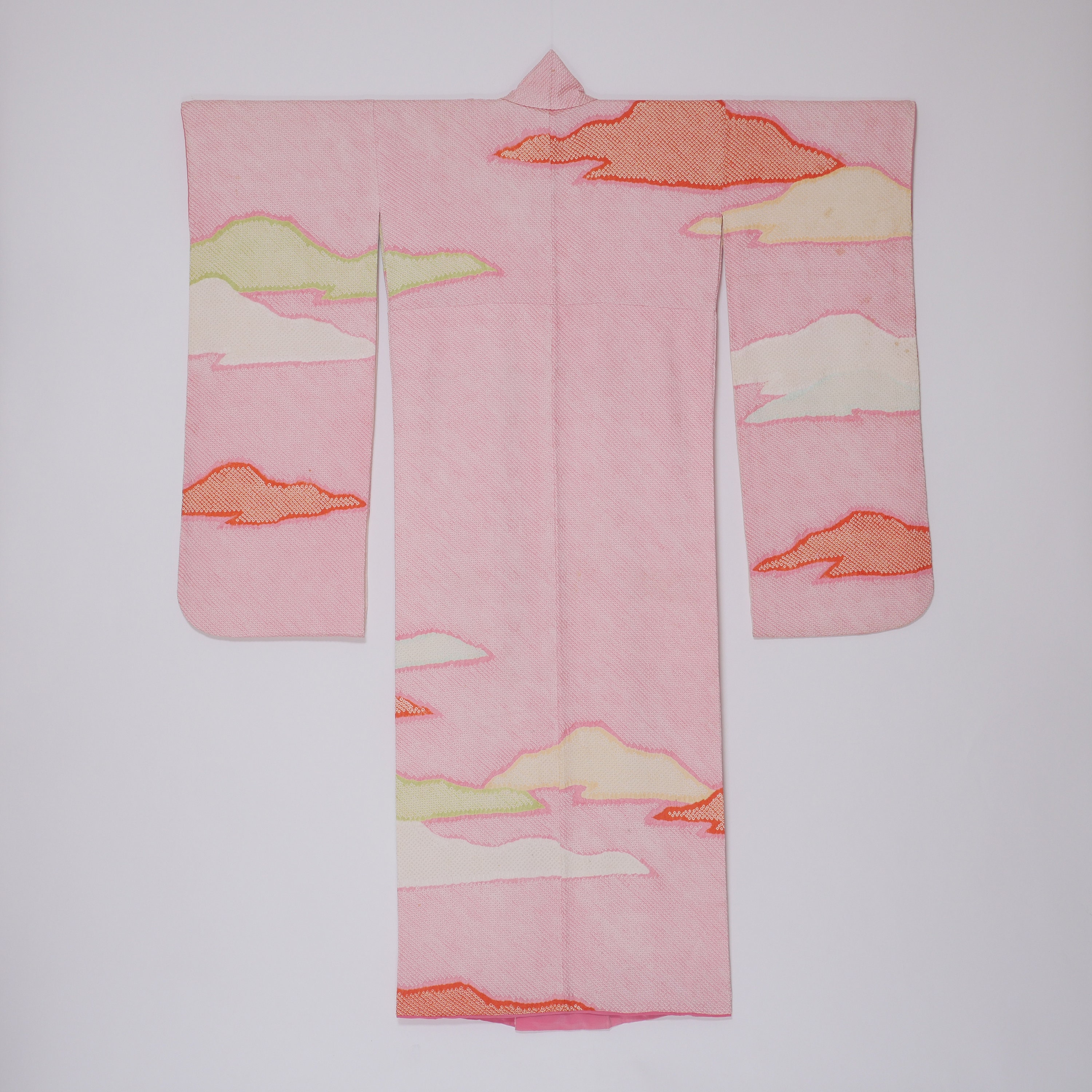 For Material Pink Full Shibori Furisode 153 Cm Re-make - Etsy