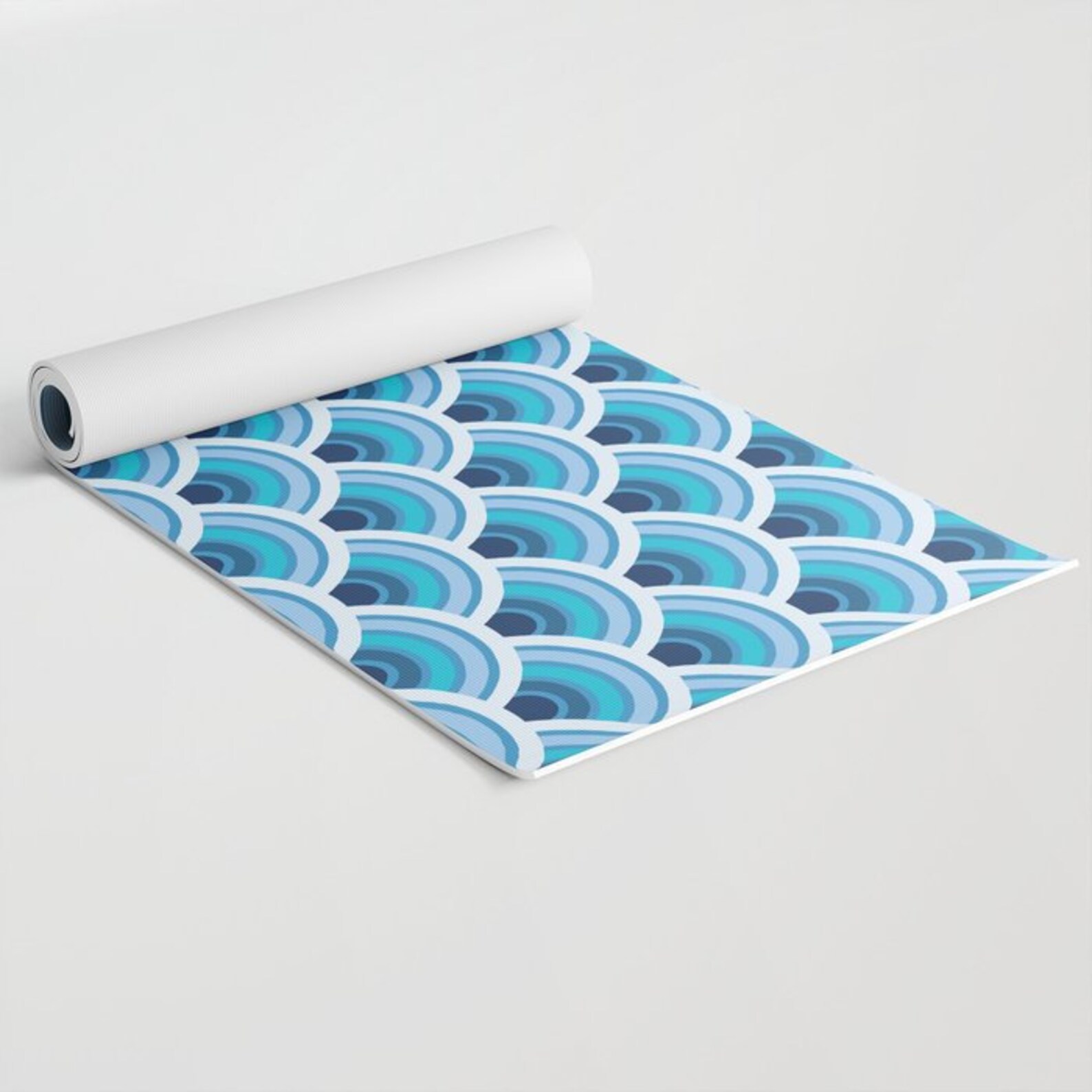 Seigaiha Japanese Waves Yoga Mat for Pilates Workout Gym Mat - Etsy