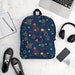 Retro 90s Pattern Backpack 90s Backpack Retro Pattern Water Resistant ...