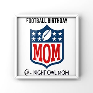 Football First Birthday SVG Bundle One Mom Dad Sis Bro - Etsy