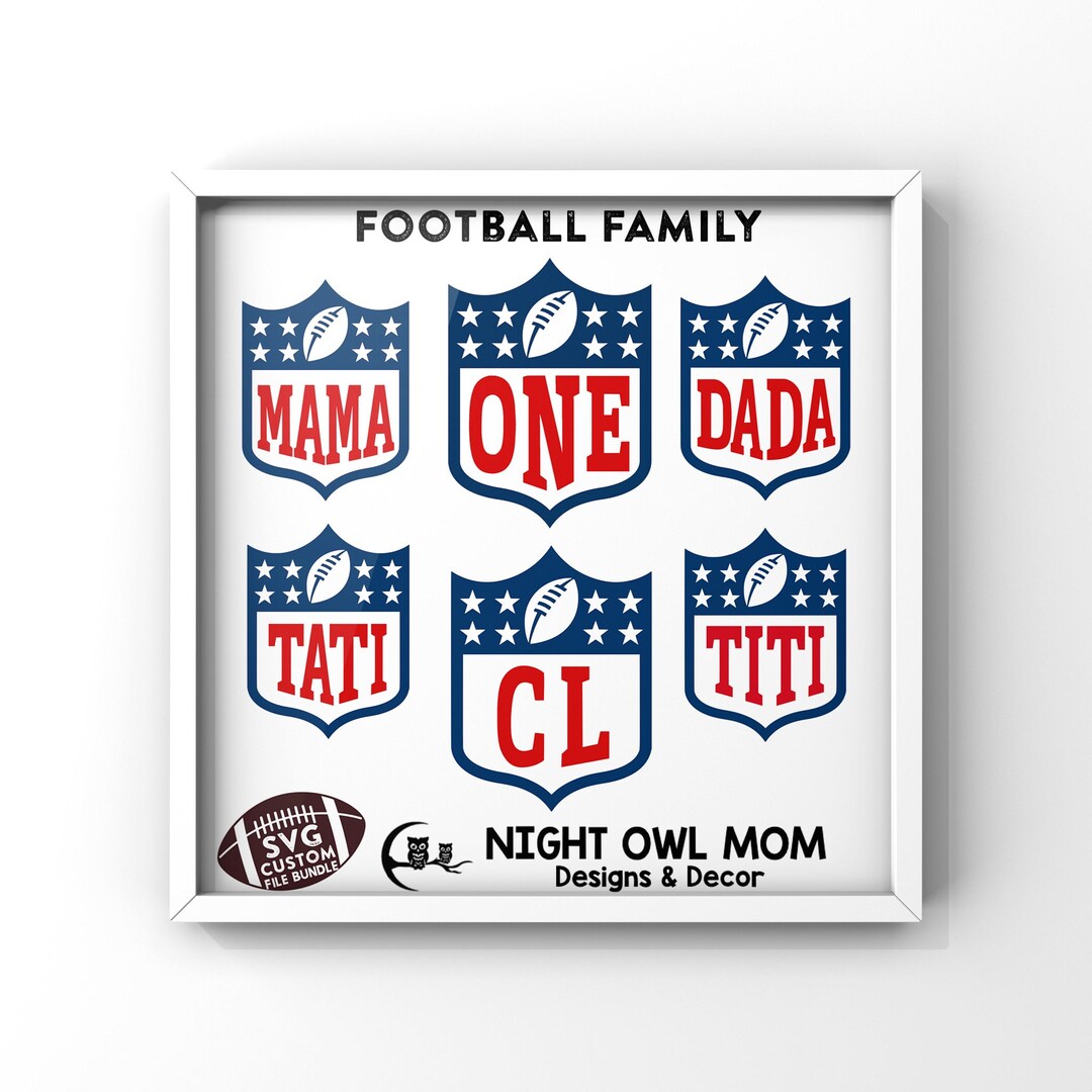 Football Birthday SVG Bundle - One, CL, Dada, Mama, Tati, Titi - Etsy