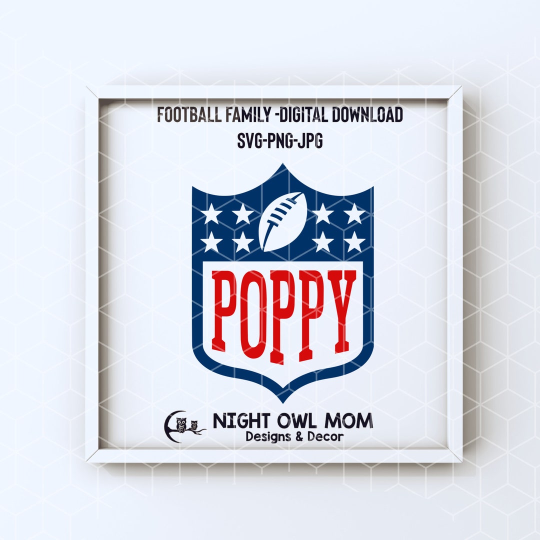 Football Birthday Party Shirt Design "poppy", Instant Digital Download ...
