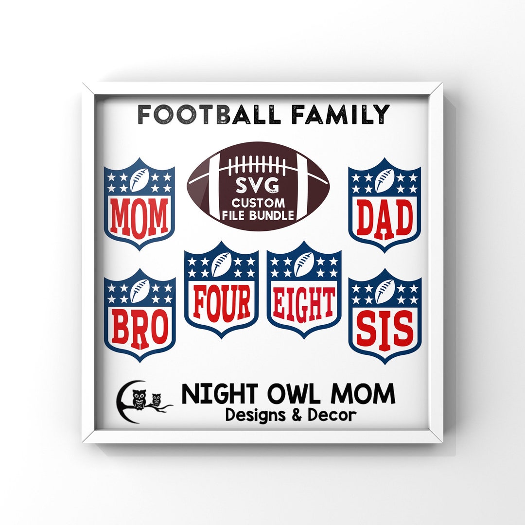 Football First Birthday SVG Bundle Mom Dad Sis Bro Four Eight - Etsy