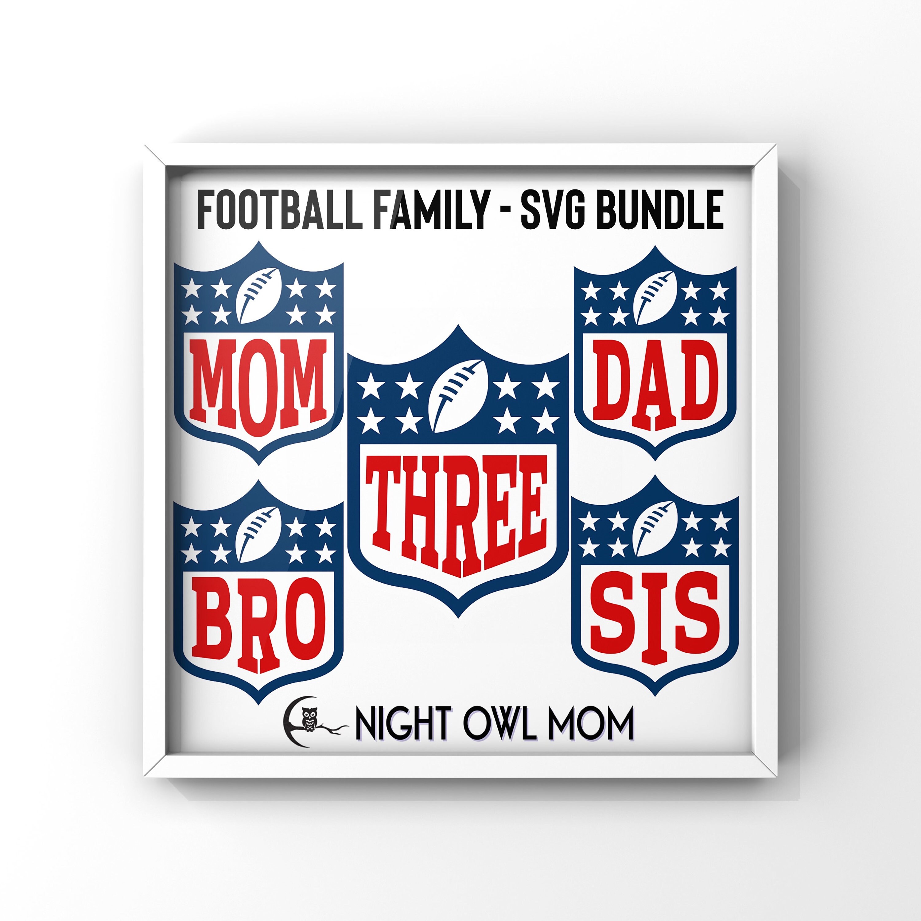 Football Third Birthday SVG Bundle Third, Mom, Dad, Sis, Bro - Etsy