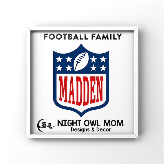 Football Custom Name Logo MADDEN Digital Download Svg - Etsy