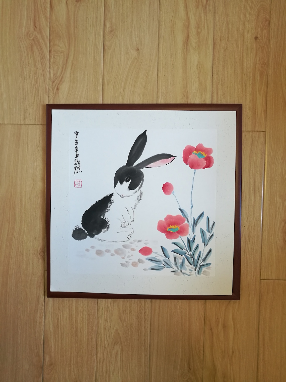 Handpainted Chinese Paintingoriginal Rabbit Painting Little - Etsy Canada