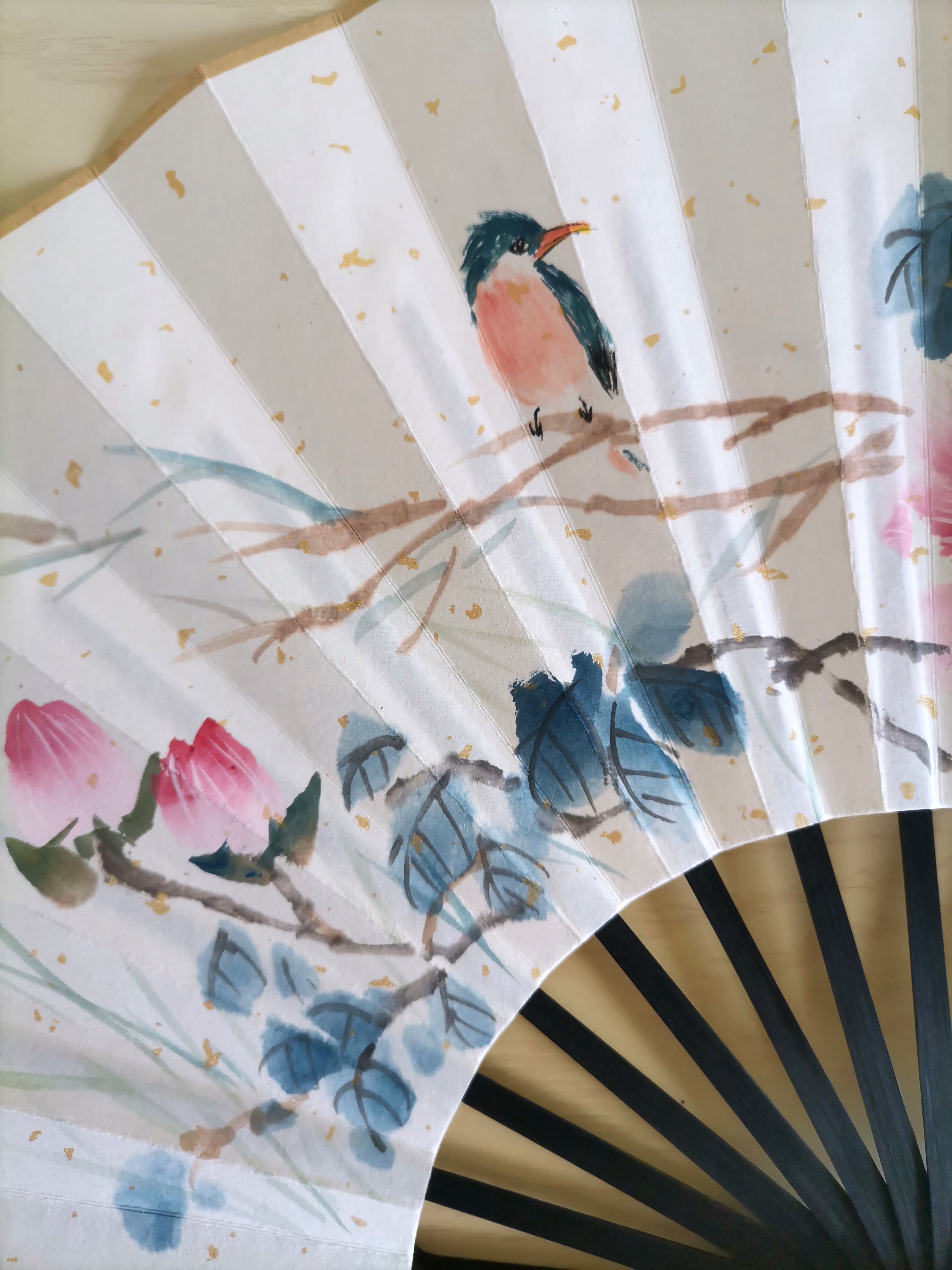 Original Handpainted Traditonal Chinese Folding Hand Fan,asian ...