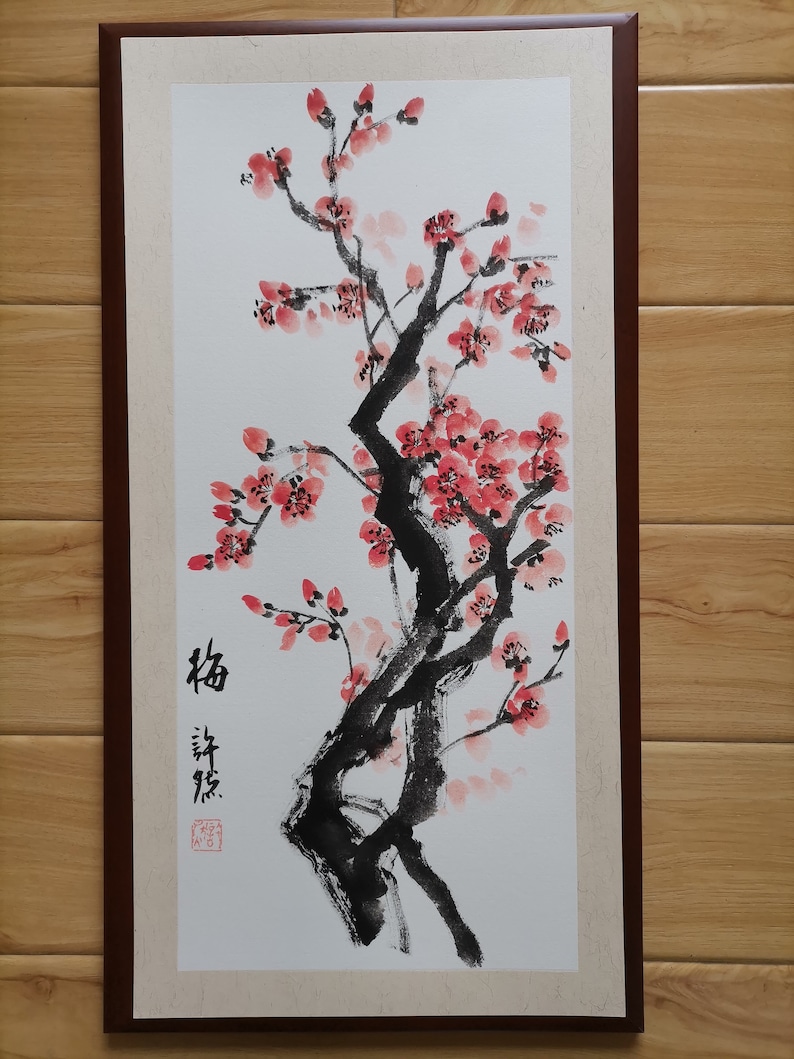 Original Chinese Paintinghandpainted Plum Blossom Painting - Etsy