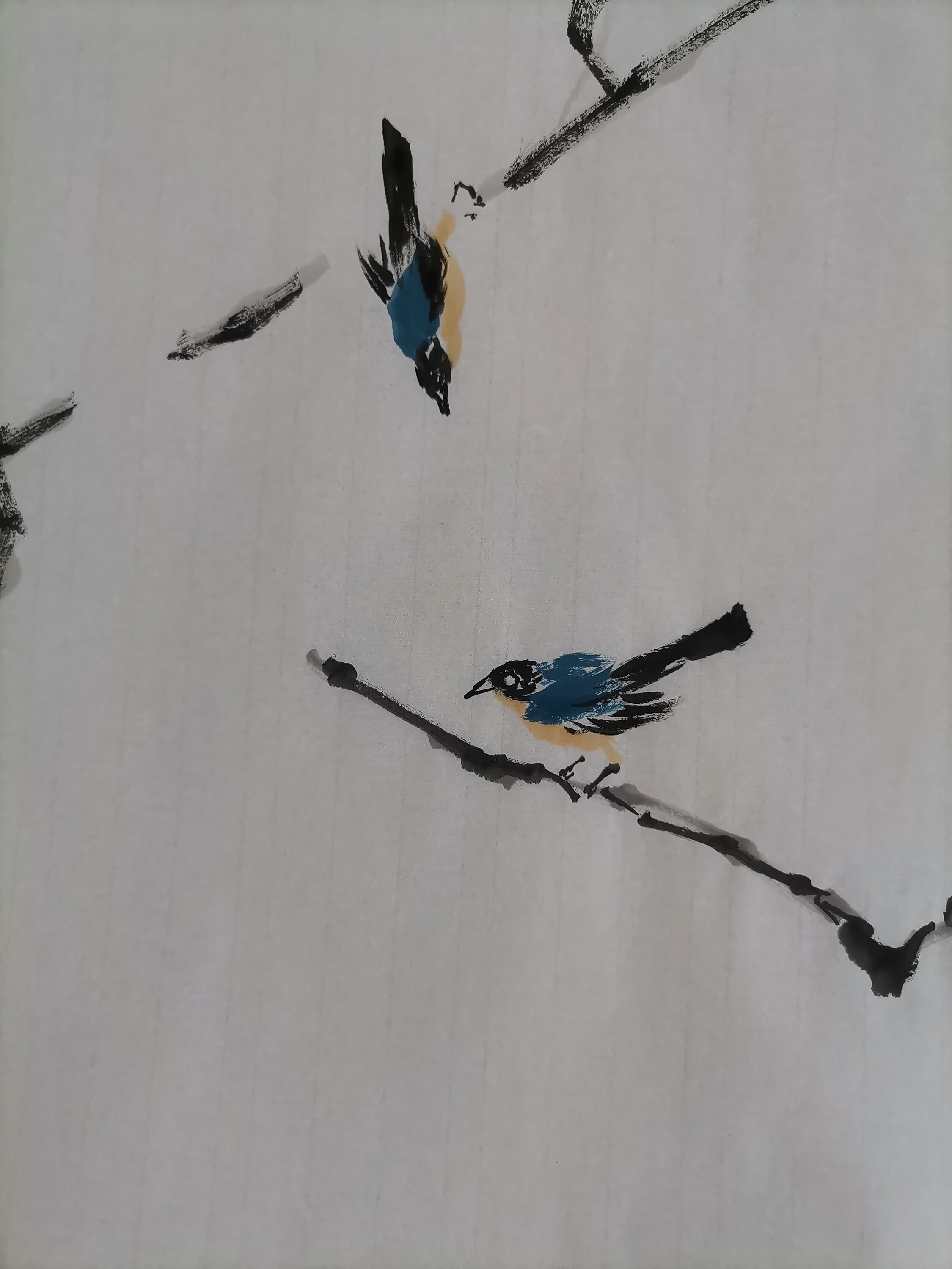 Handpainted Loquat Painting, Original Chinese Painting, Loquat Painting ...