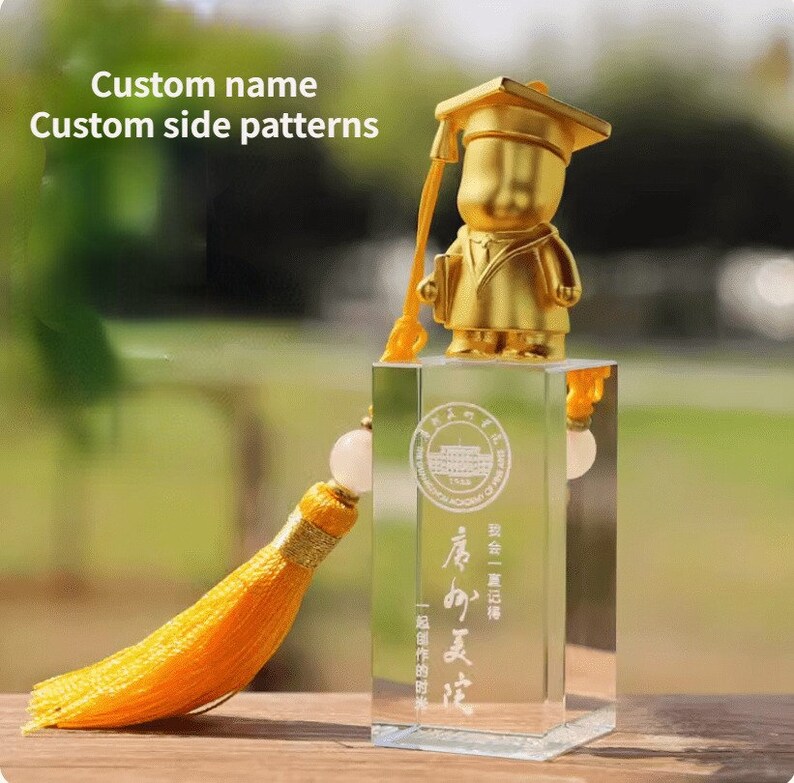 Custom Graduation Season Crystal Name Seal Stamp Personalized Grad Gift ...