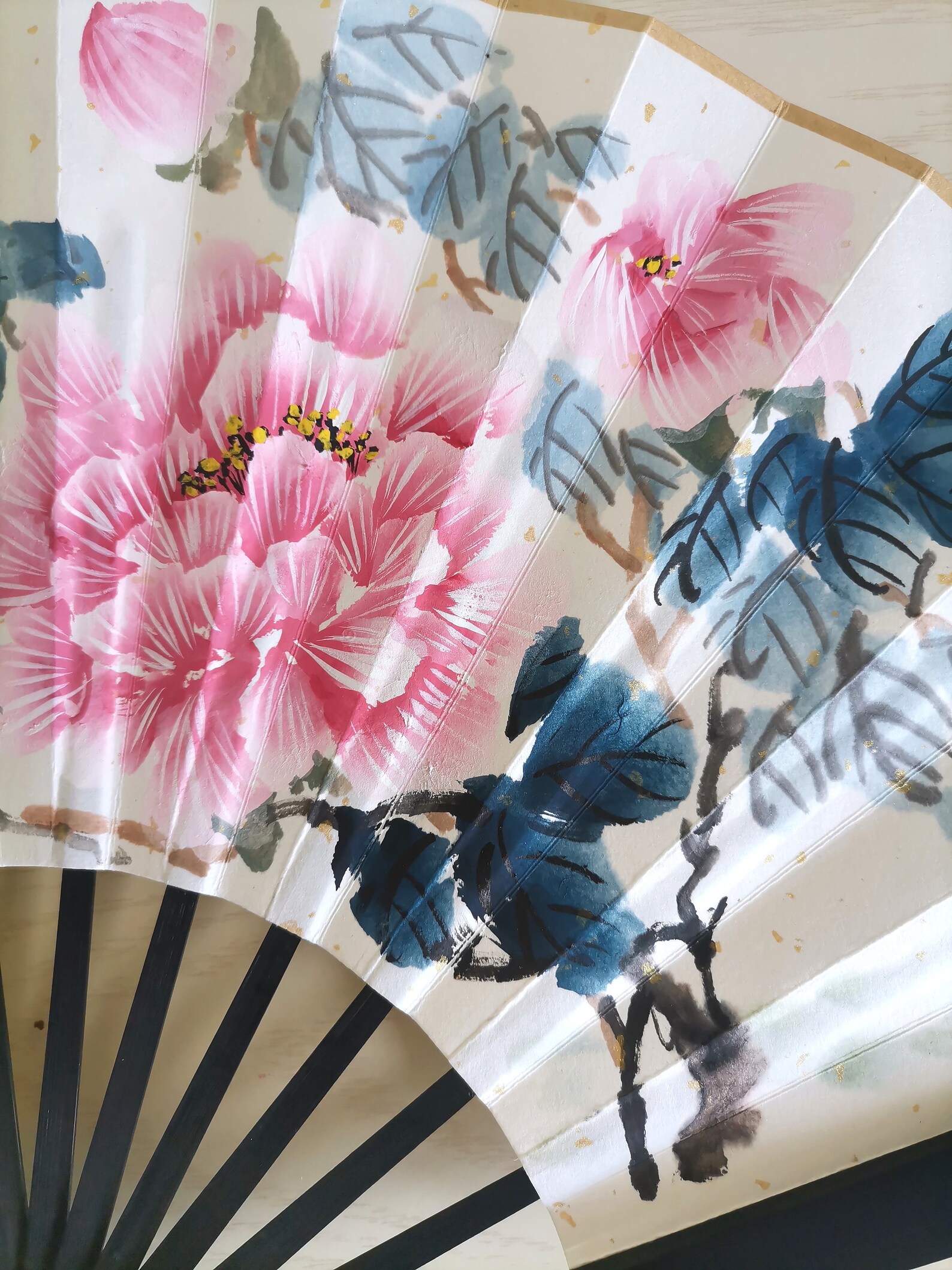 Original Handpainted Traditonal Chinese Folding Hand Fan,asian ...