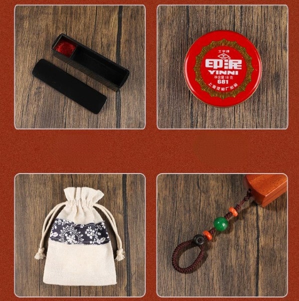 2x2cm Custom Made Wood Chinese Name Seal Stamp Engraved With Your Name ...