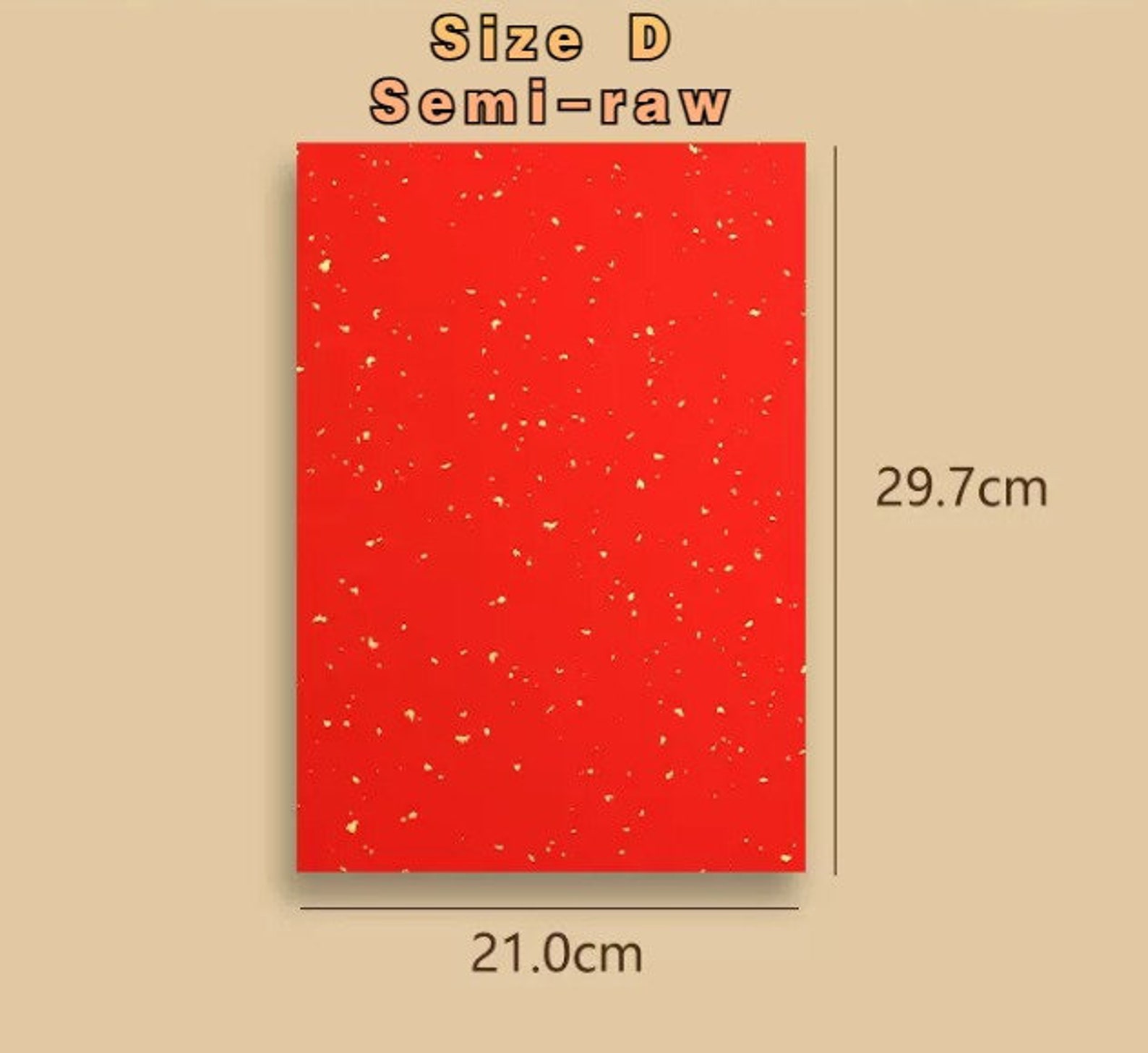 Chinese Red Semi-raw Rice Paper Cardboard for Chinese Calligraphy,10 ...