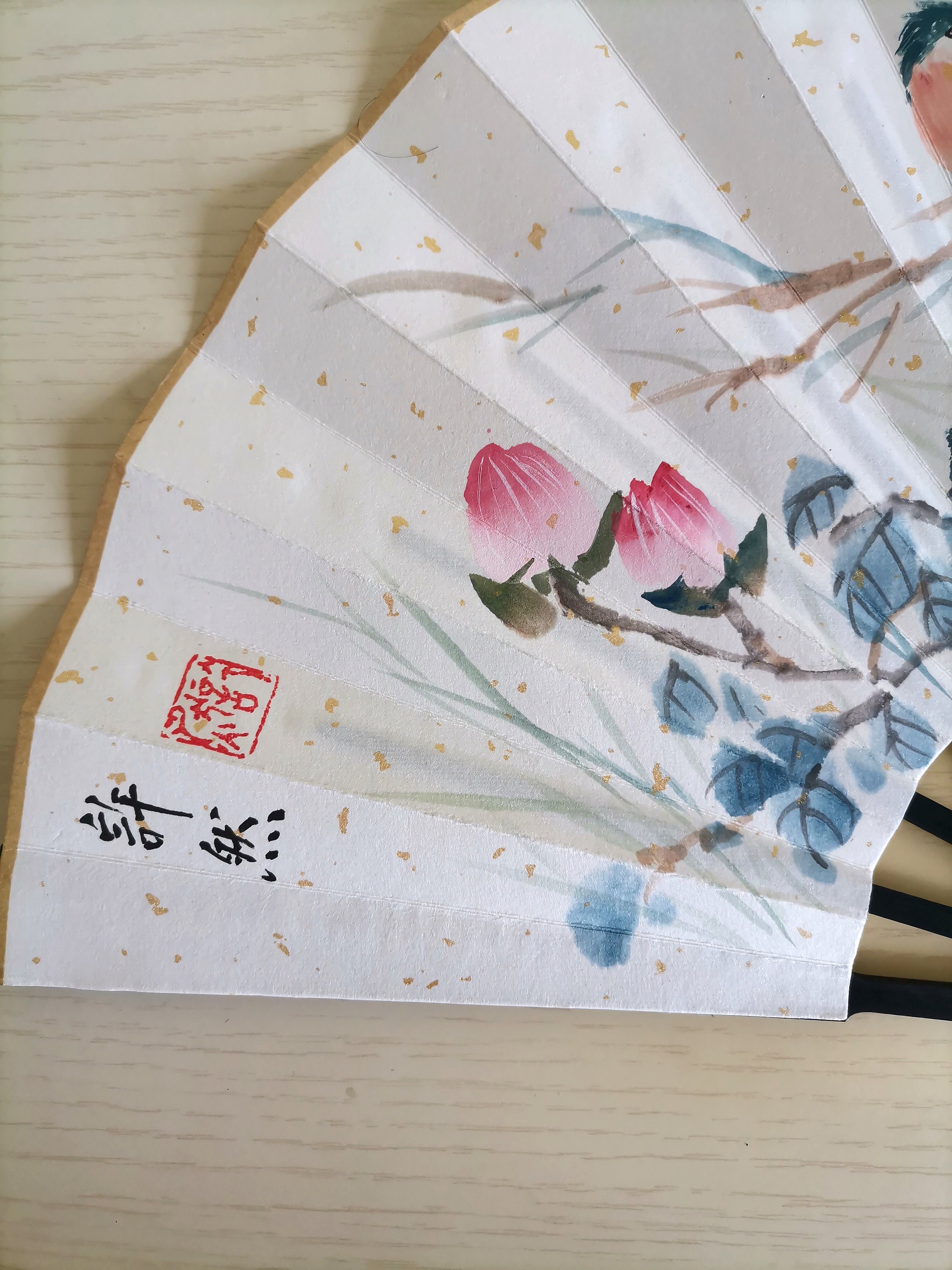 Original Handpainted Traditonal Chinese Folding Hand Fan,asian ...