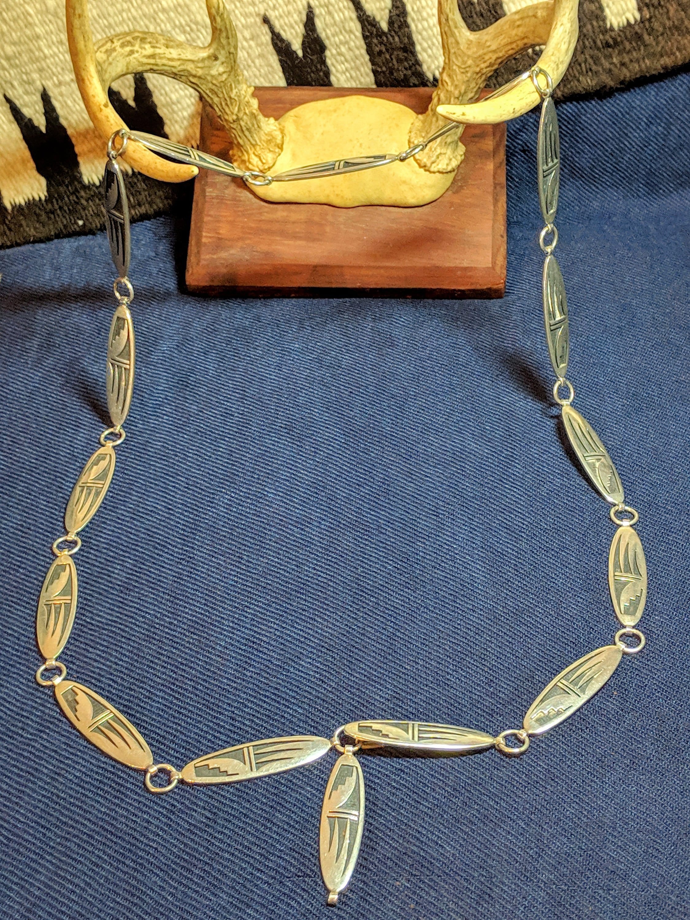 RARE Sterling Silver Overlay Bear Claw Design 40 Inch Link (16 - 2 Inch ...