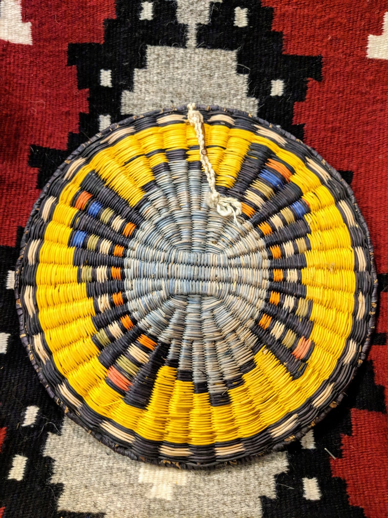 Vintage Hopi Butterfly Plaque Native American Wicker Basket - Etsy