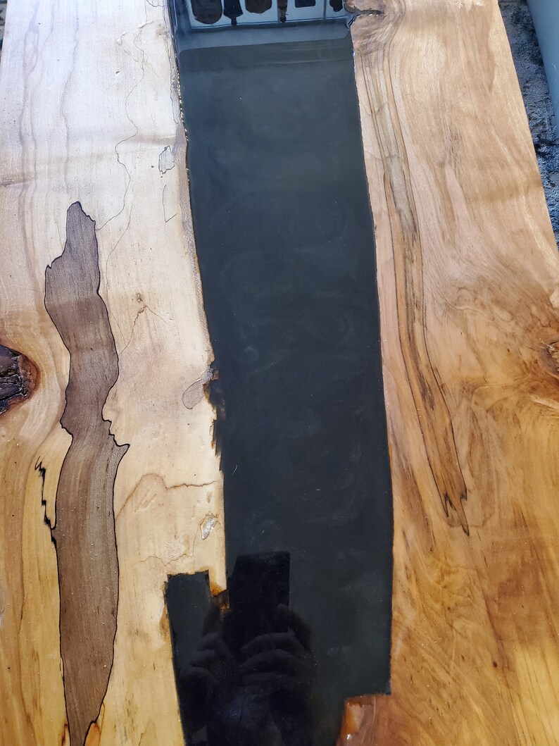 Coffee Table River Table Epoxy Table Pecan - Etsy
