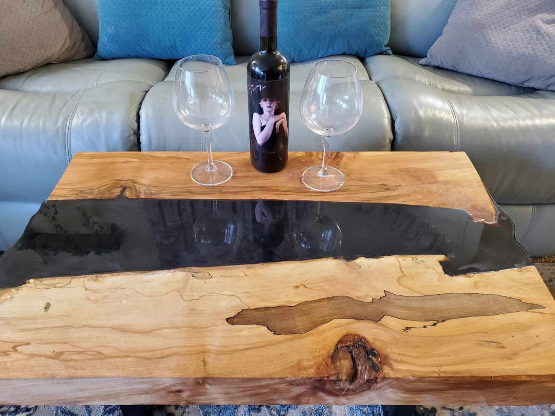 Coffee Table River Table Epoxy Table Pecan THICK! - Etsy