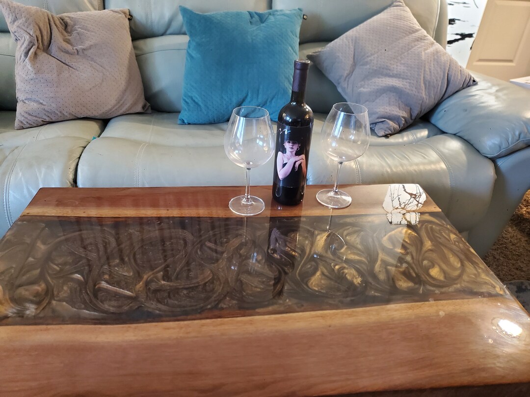 Epoxy River Table Teak - Etsy