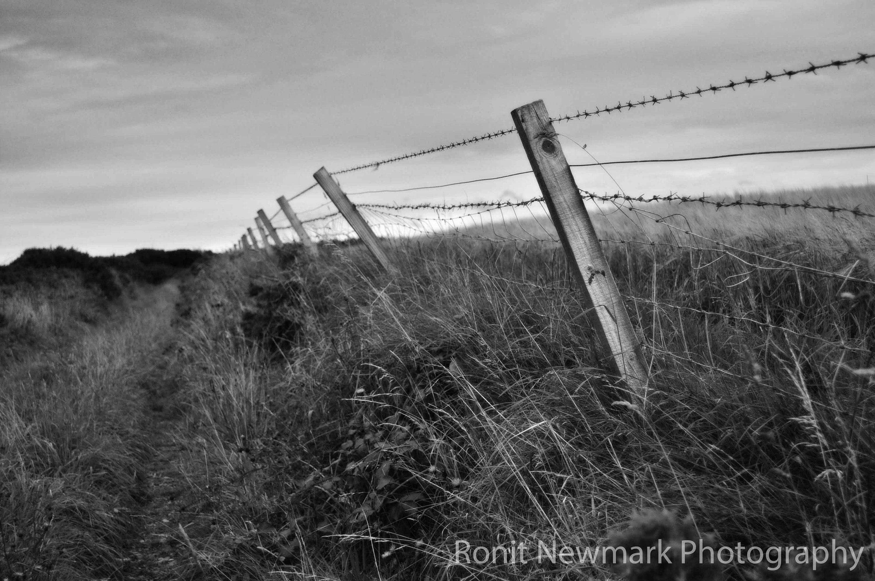 Falling Fence Scotland Landscape Photography Black and White - Etsy UK