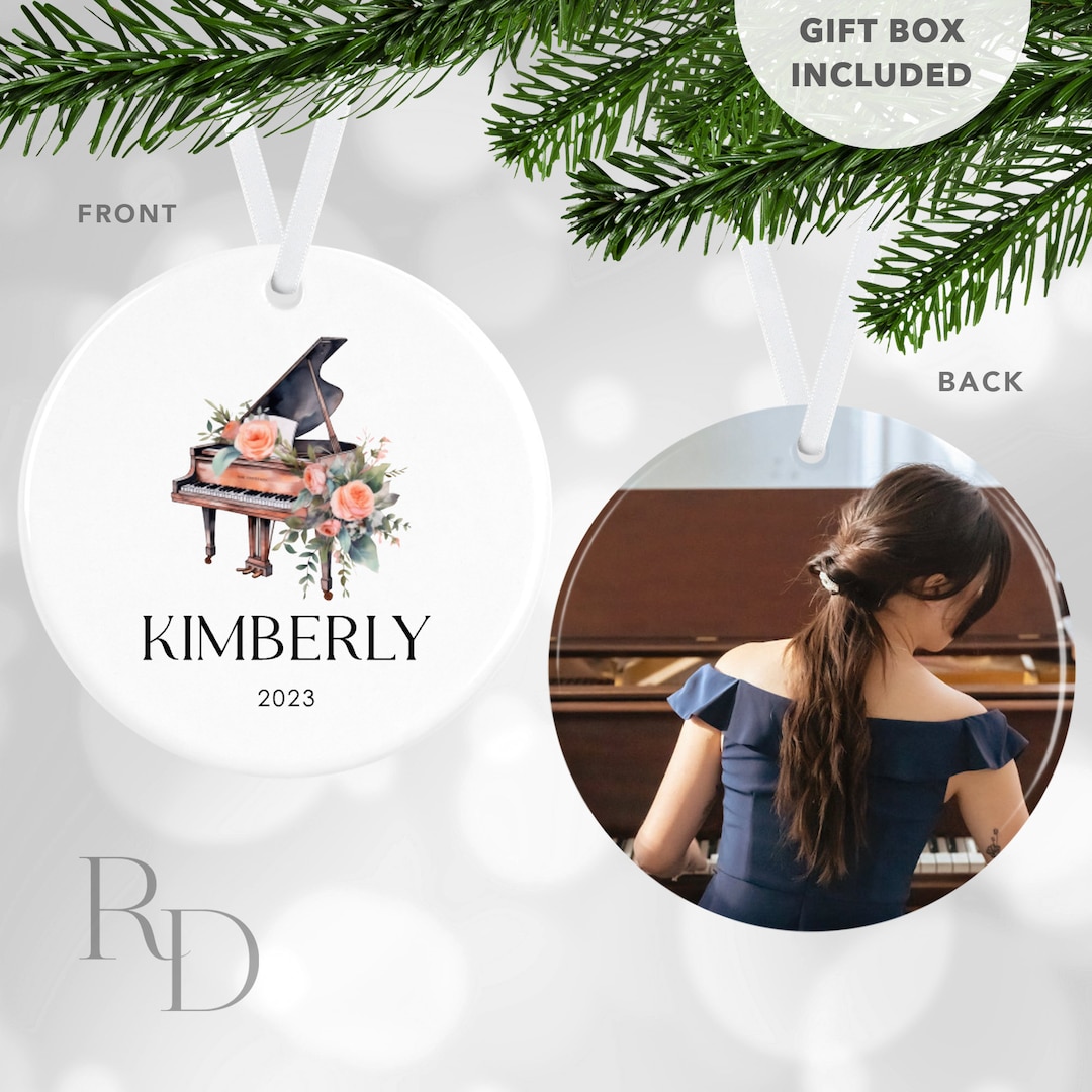 Piano Christmas Ornament, Christmas Gift for Piano Student ...