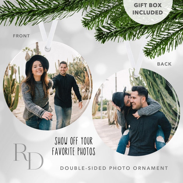 Two Sided Personalized Christmas Ornament - Etsy