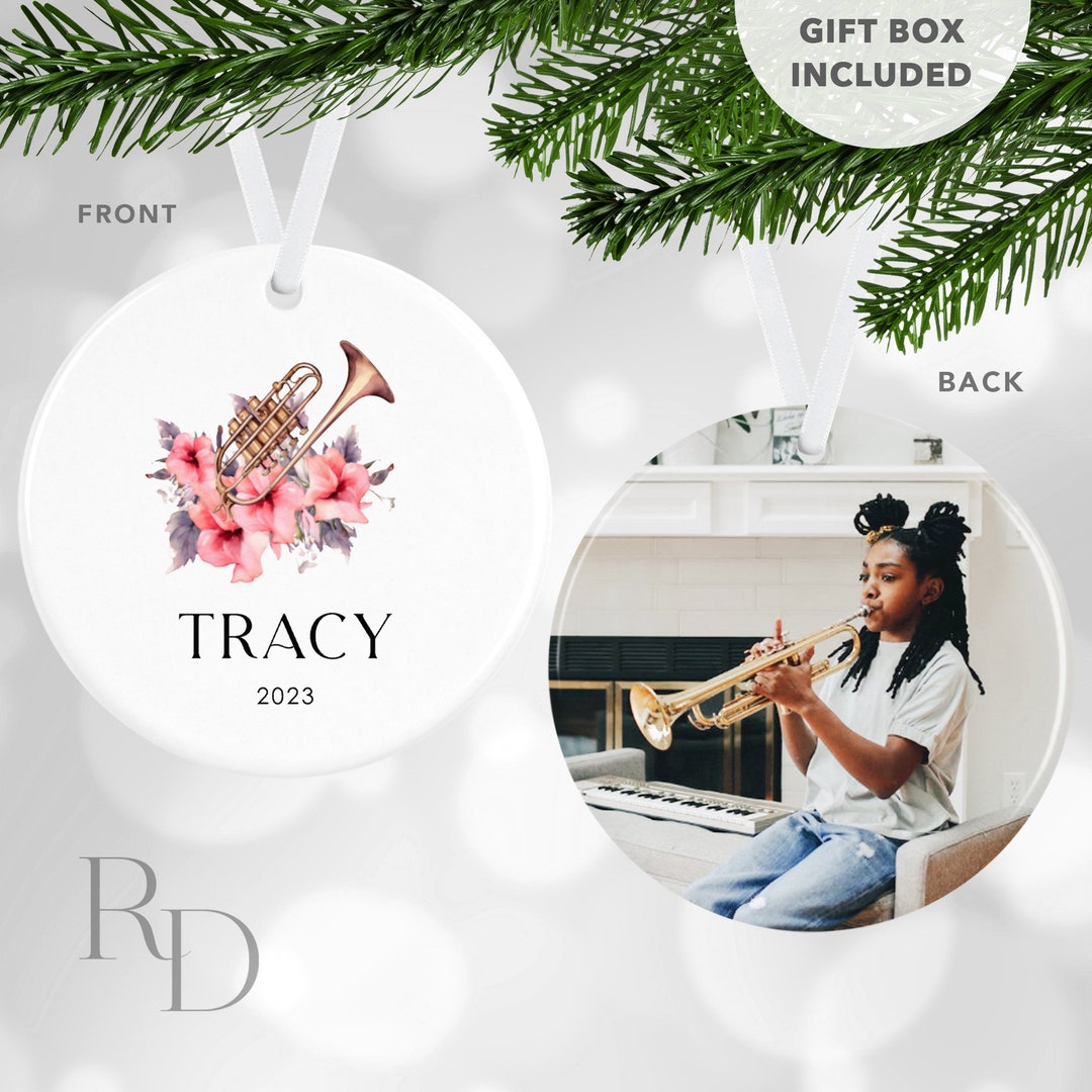 Trumpet Christmas Ornament, Christmas Gift for Trumpet Player, Secret ...