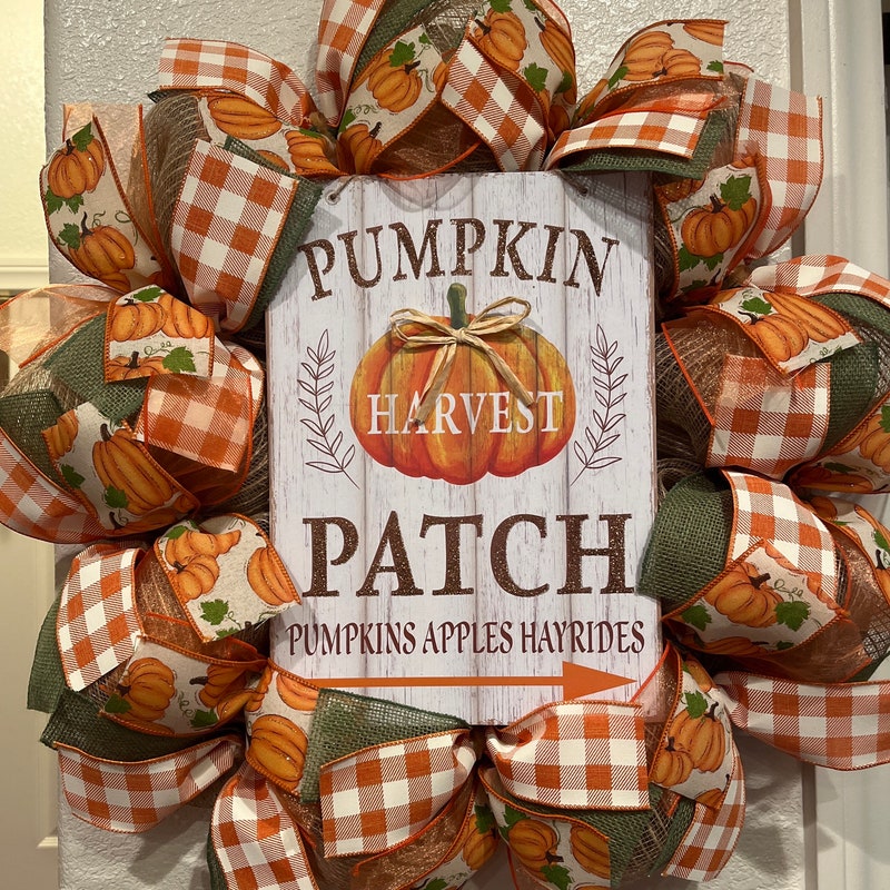 Fall Mesh Wreaths - Etsy
