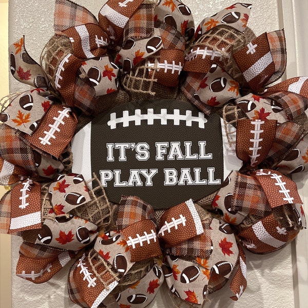Football Wreath - Etsy