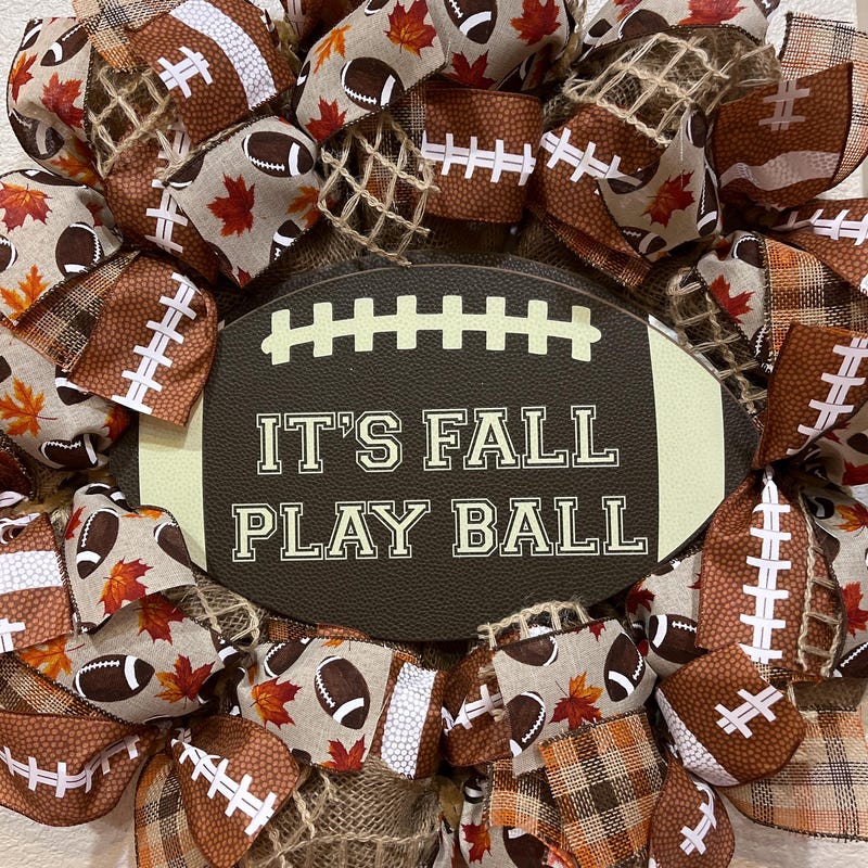 Football Wreath - Etsy