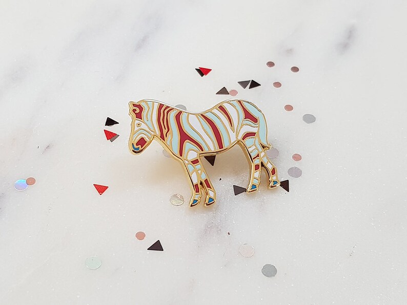 Zebra Pin Badge - Etsy