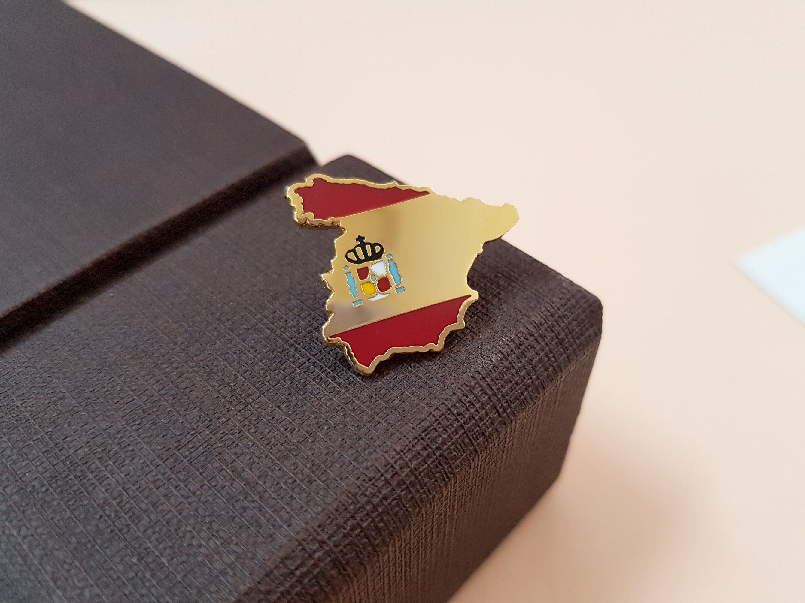 Spain Map Pin Badge | Etsy