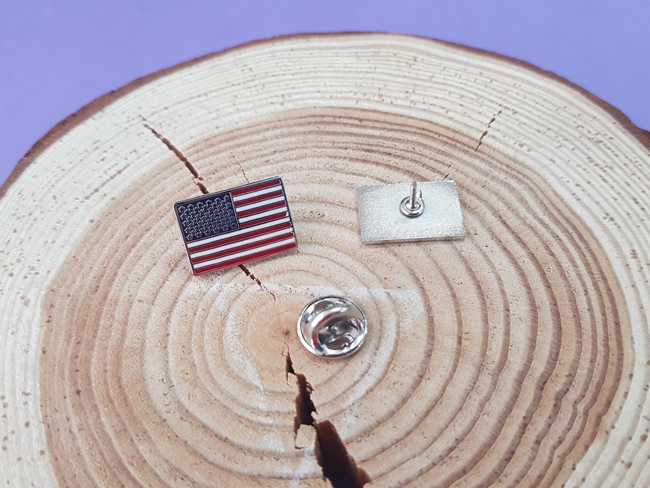 United States of Americausa Flag Pin Badge | Etsy