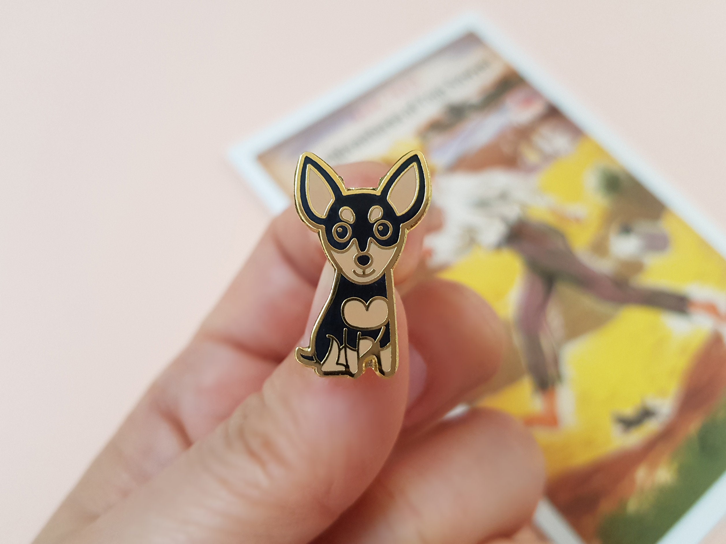 Miniature Pinscher Dog Pin-badge | Etsy