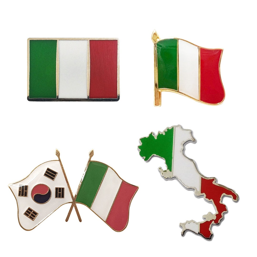 Italy Flag Pin Badge Collection - Etsy