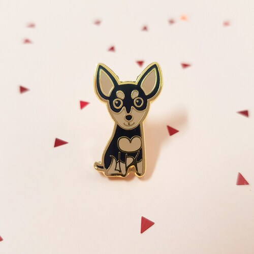 Miniature Pinscher Dog Pin-badge | Etsy