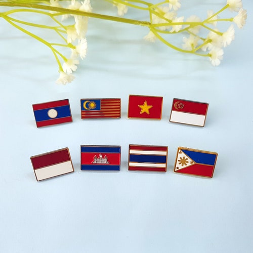 Philippines Flag Pin Badge - Etsy