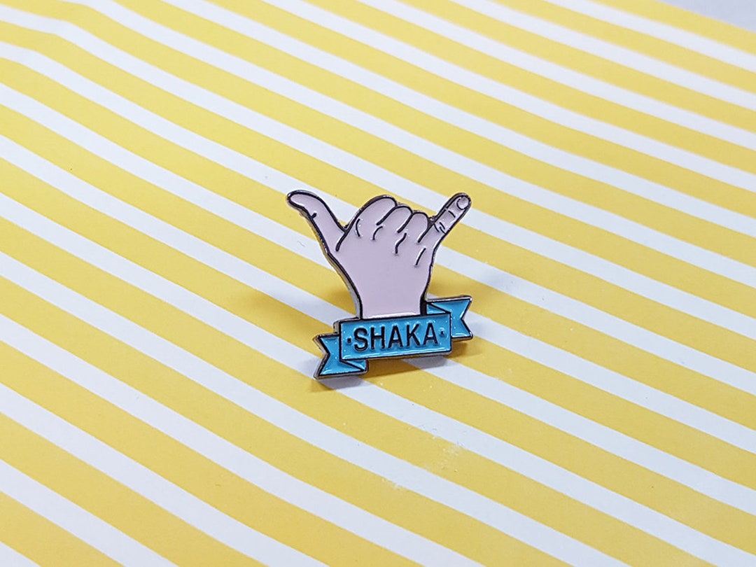 Shaka Signature Pin Badge - Etsy